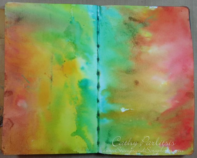 Be Fearless Distressed Art Journal Pages with Stencils and Embossing ...