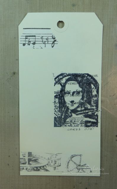 Distressed Tag with Embossing Paste and Stencils for Tim’s Tags of 2014 ...