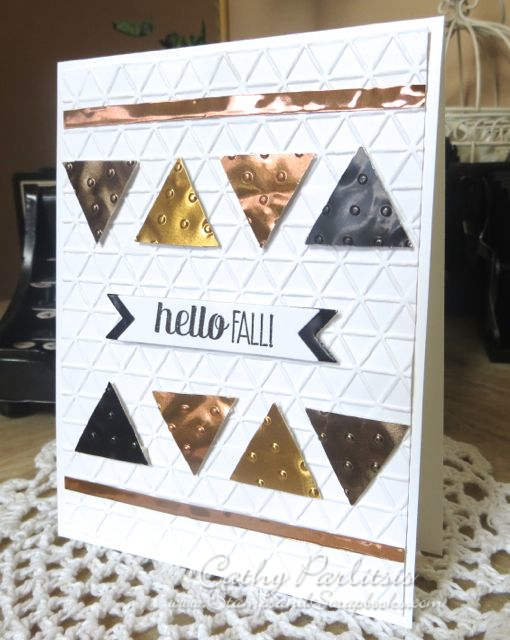 Clean and Simple Happy Fall Card with Craft Metal ...