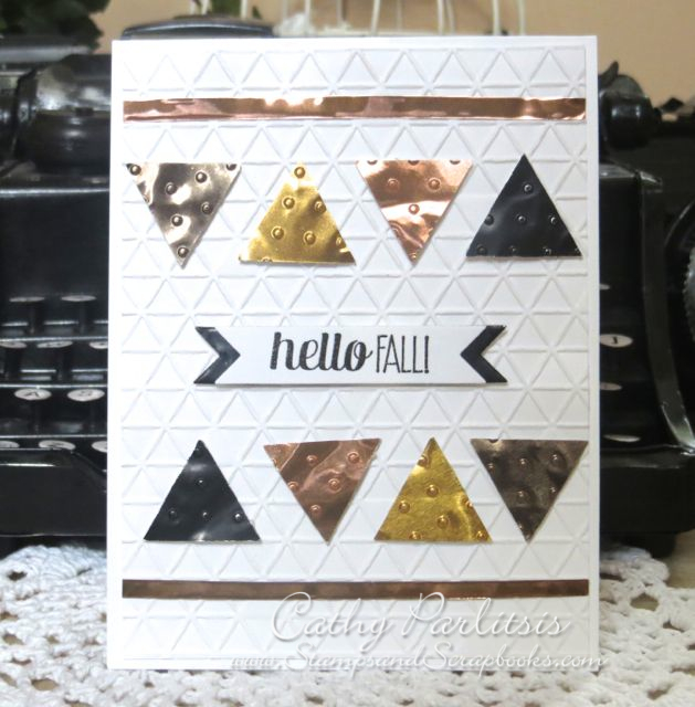 Clean and Simple Happy Fall Card with Craft Metal ...