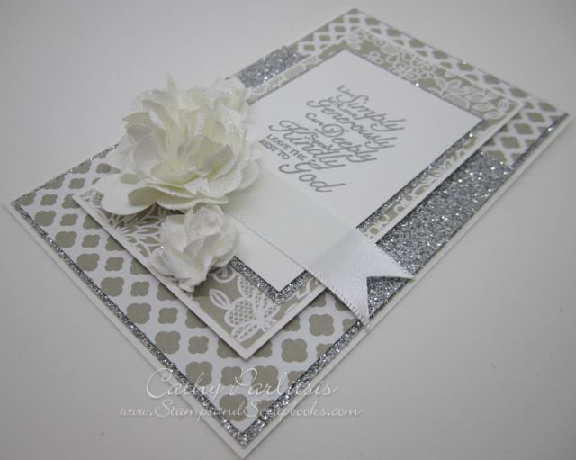 Live Simply Card with Glimmer Paper :: StampsandScrapbooks.com